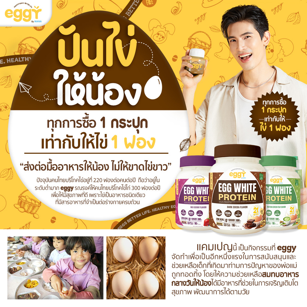 MANA EGGY White Protein โปรตีนมานา โปรตีนไข่ขาว เอกกี้ โปรตีนสนยุกต์ (210 กรัม/กระปุก) ส่งฟรี ...
