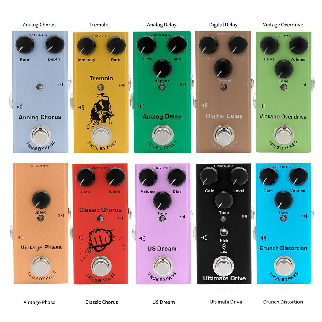 กีตาร์ไฟฟ้าผลกีตาร์เหยียบ Vintage Overdrive Ultimate Drive Crunch ...