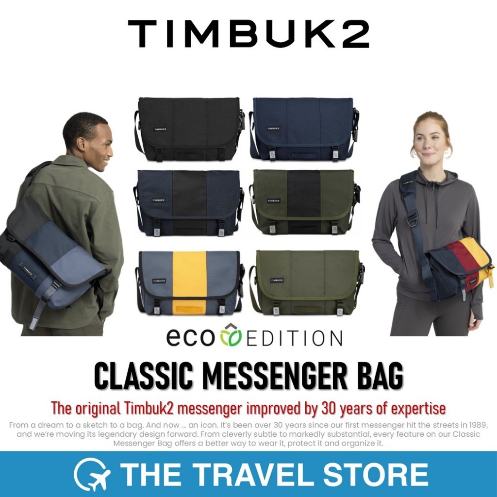 TIMBUK2 Classic Messenger Bag XS, S,M,L | Eco-Edition กระเป๋าสะพายข้าง ...