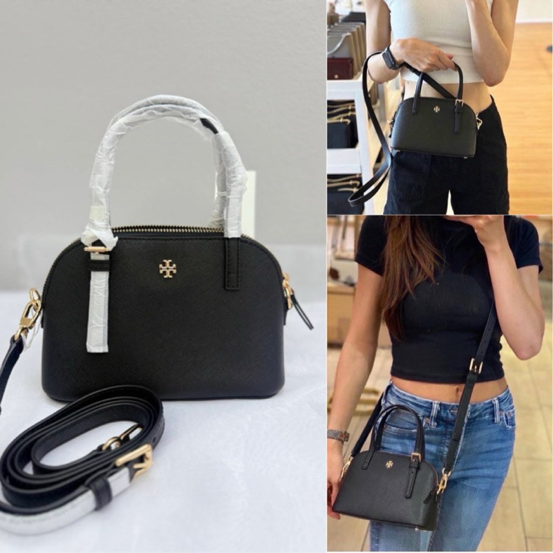 ♞New Tory Burch Emerson Dome Satchel ของแท้ % yutj | Shopee Thailand