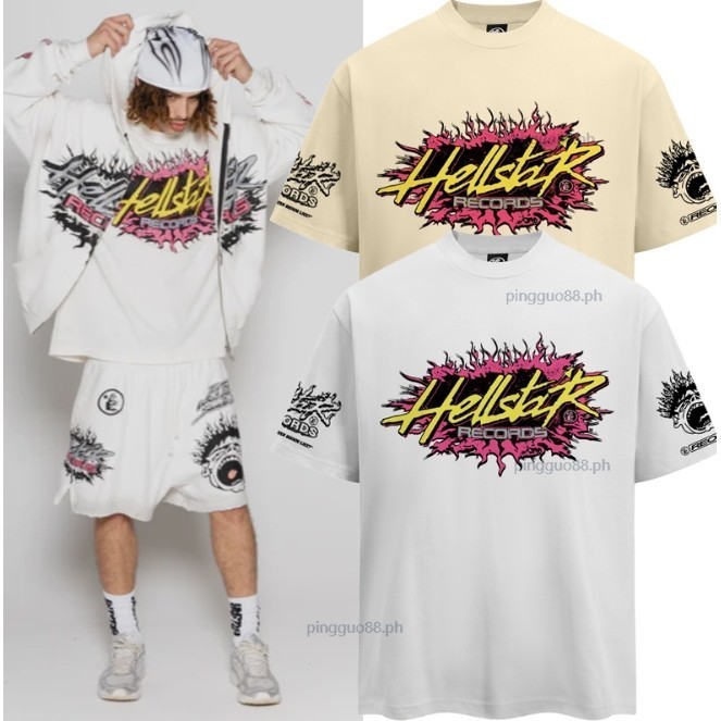 ♞,♘เสื้อยืดลําลองและทันสมัย สูง ถนน นรก พิมพ์ผู้ชายและผู้หญิงแขนสั้นคอ ...