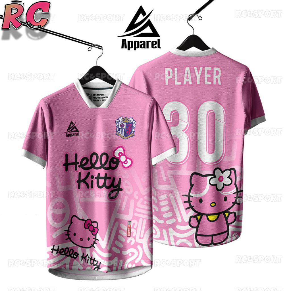 (ปรับแต่งชื่อเบอร์) Custom Name 2025 Design Hello Kitty Retro Futsal ...