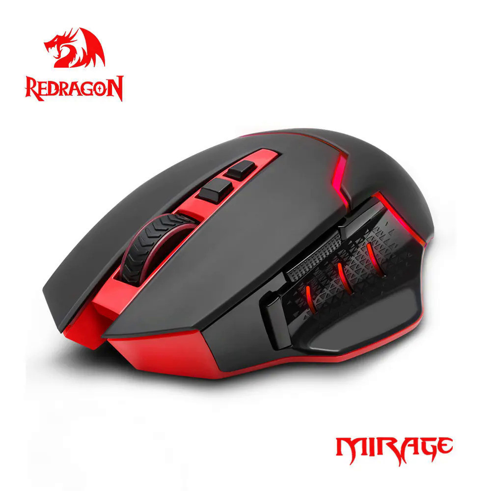 REDRAGON MIRAGE M690 USB Wireless 2.4G Gaming Mouse 4800DPI 8 buttons Programmable ergonomic for ...