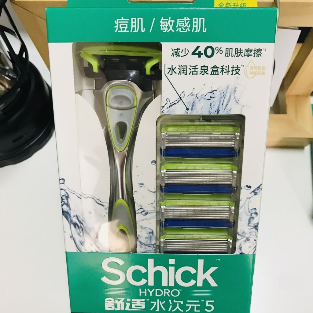 Schick Comfort Shaver Manual Shaver Blade Water Dimension 5 Super ...