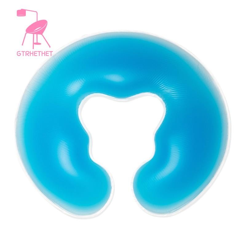 ในสต็อก 1 ชิ้น Soft Silicon Spa U รูปร่างหมอนนวดสปาเจล Pad Face Relax ...