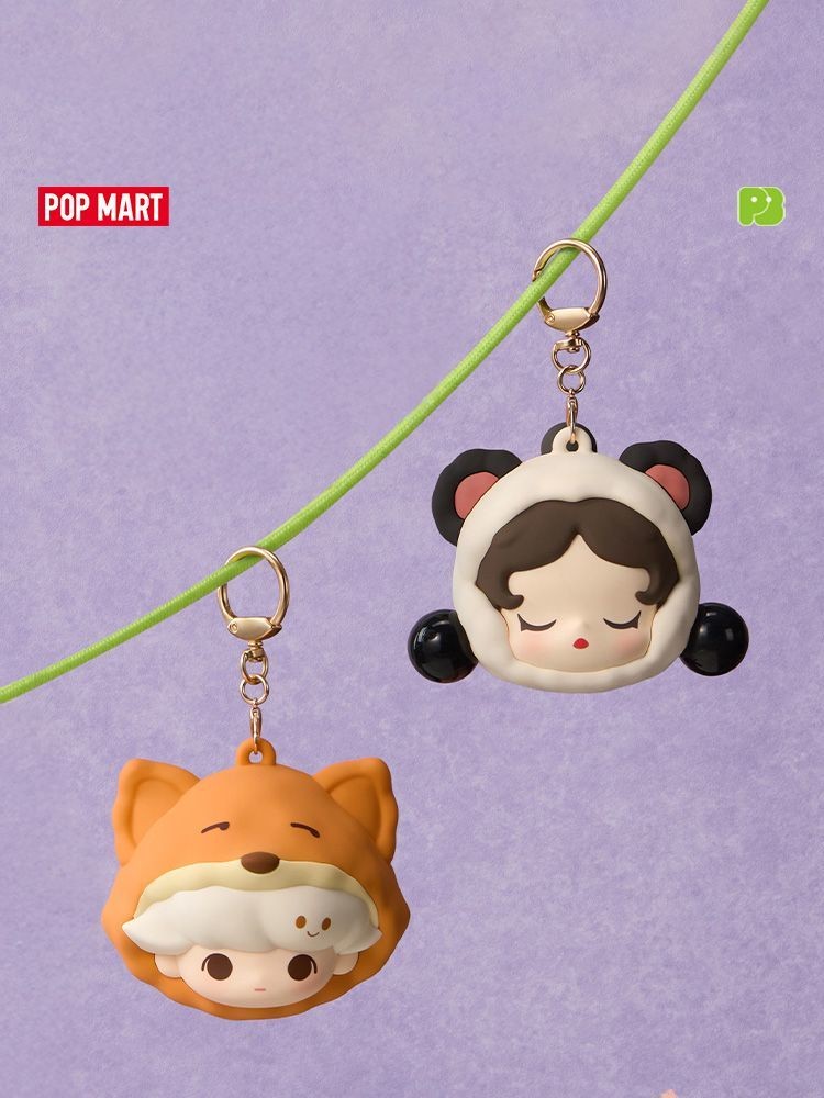 POPMART Bubble Mengzi Pajama Party Series หูฟังแพ็คกล่องตาบอดอุปกรณ์ต่อ ...