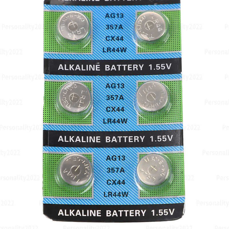 Δ 10-100 ชิ้น Ag13 แบตเตอรี่ Lr44 A76 1.5V ปุ่มแบตเตอรี่ 357 Sr44sw L | Shopee Thailand