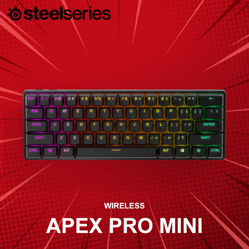คีย์บอร์ด SteelSeries รุ่น Apex Pro Mini Wireless (ภาษาอังกฤษ) ประกัน ...