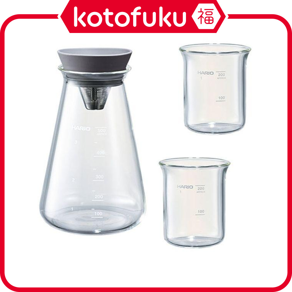 Japan HARIO เหยือกแก้วทนความร้อน 3 ชิ้น ชุดแก้วบีกเกอร์ CTP-BG-LO ...