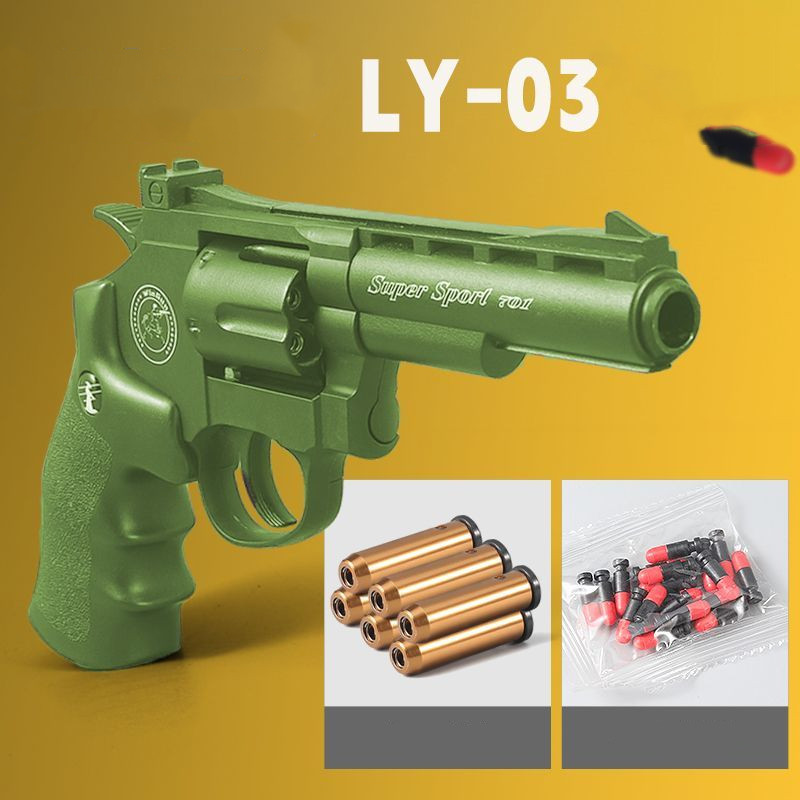ปืนพก Dark Night Swordsman Double Action Soft Bullet Bullet Gun Gun ...