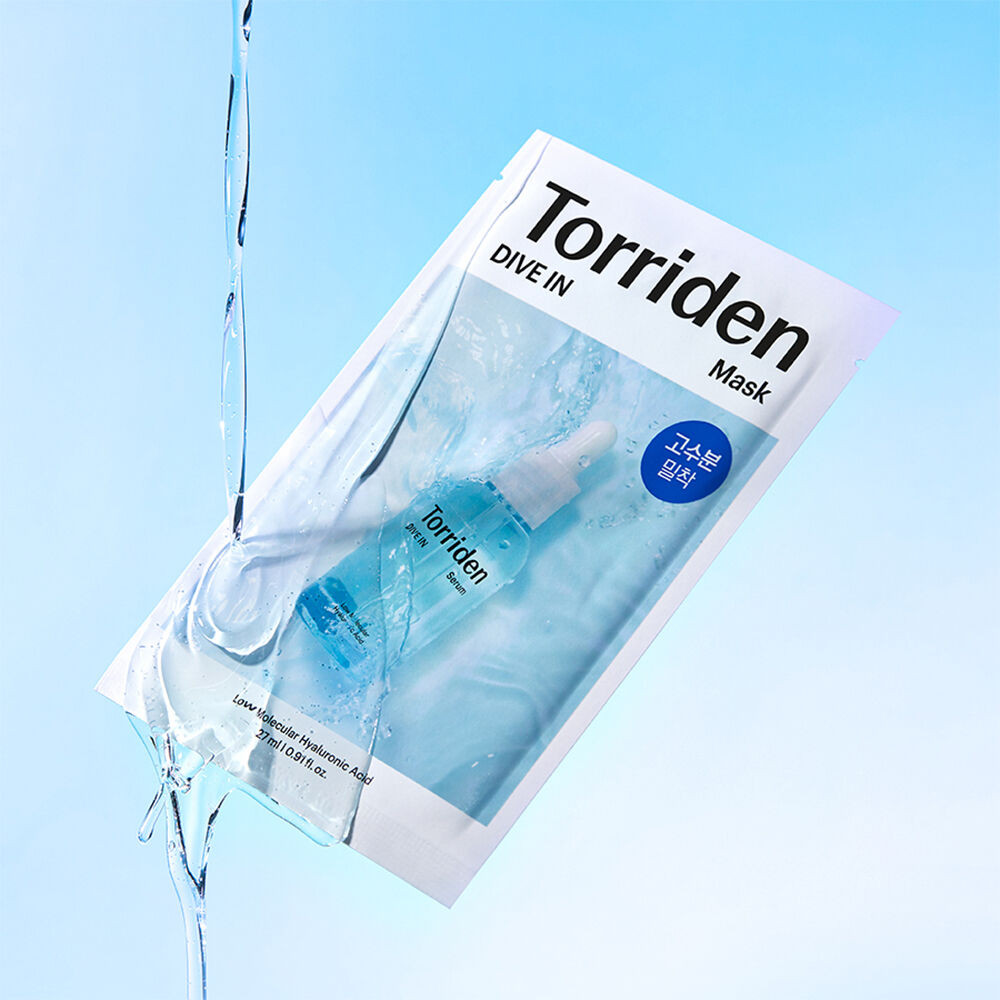 Torriden Mask Sheet ทอร์ริเดน แผ่นมาสก์หน้า (Hyaluronic Aid 27ml/Cica ...