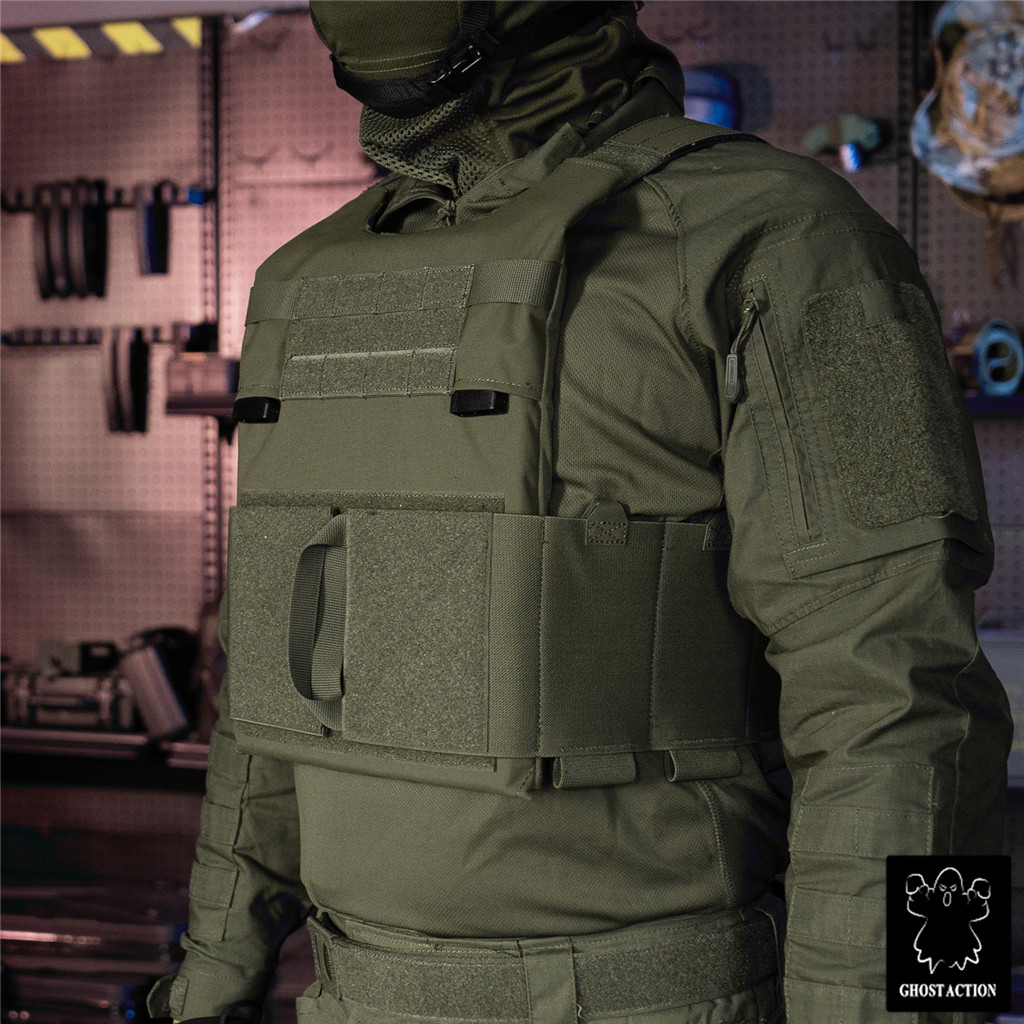 Ghost Action Tactical Plate Carrier LV119 OVERT SS สไตล์น้ําหนักเบา YKK ...