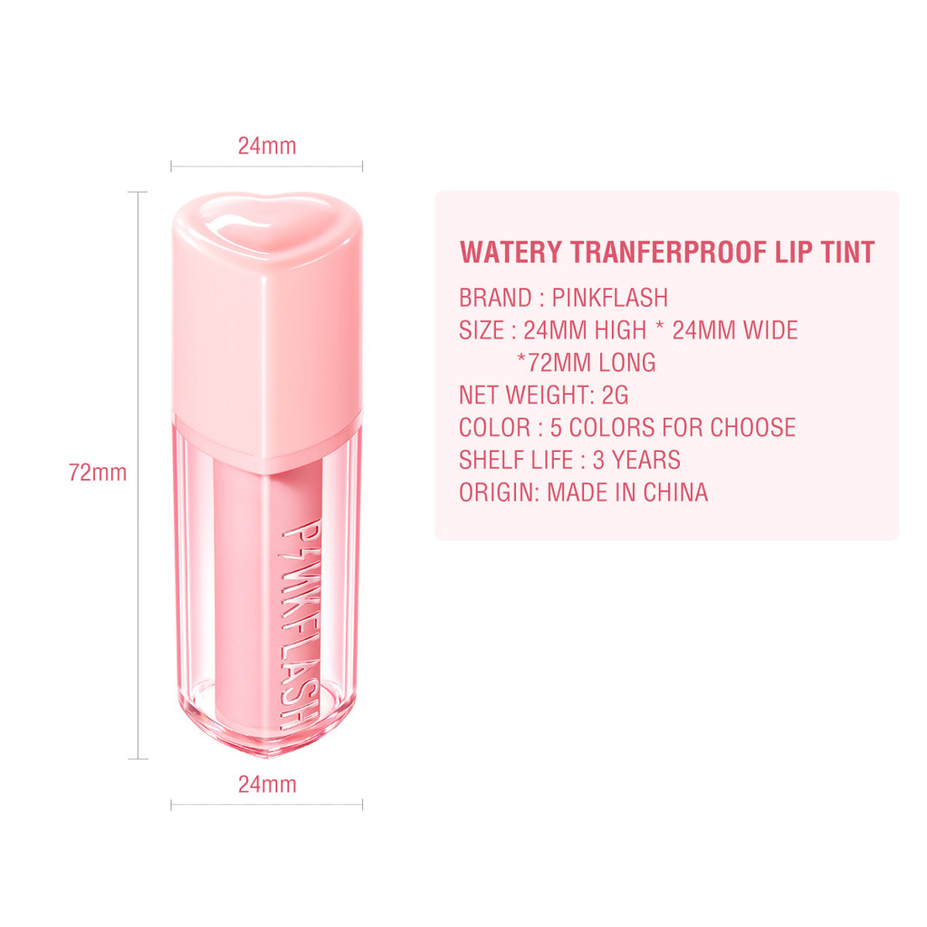 Pinkflash Transferproof Bubble Glowy Tint Glossy Lips Bubble Film ลิป ...