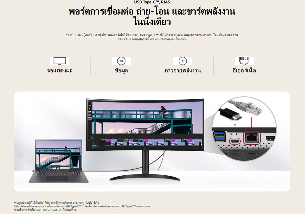 LG MONITOR 34” 21:9 CURVED ULTRAWIDE QHD (3440 X 1440) ลำโพงในตัว จอ ...