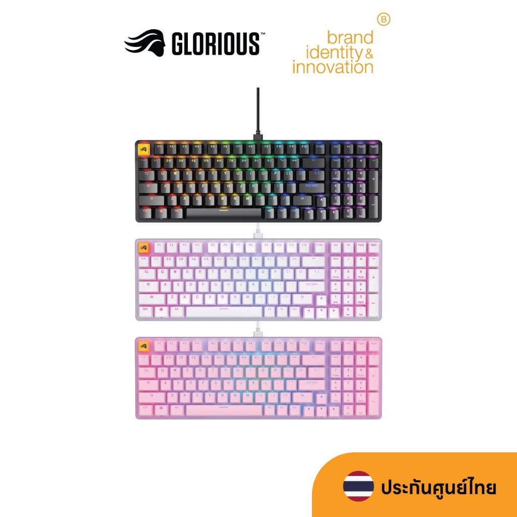 Glorious GMMK 2 Keyboard 96% Layout (Fox switches) มีให้เลือก 3 สี ...