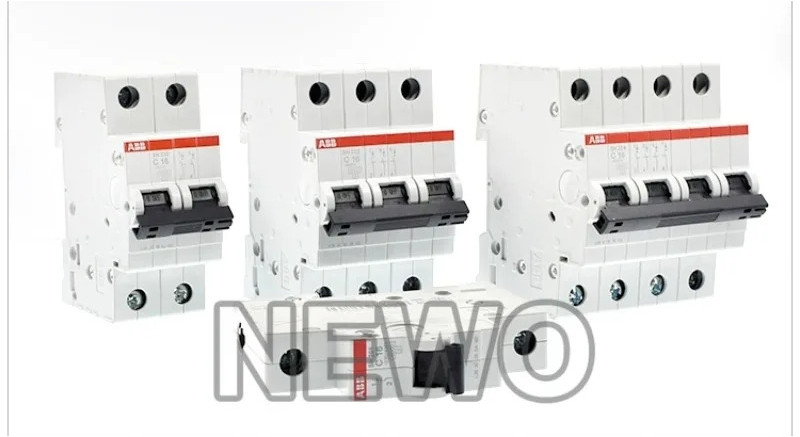 Original ABB SH200 SH201 SH202 SH203 SH204 Miniature Circuit Breaker SH200-D D-type 1P 2P 3P 4P ...