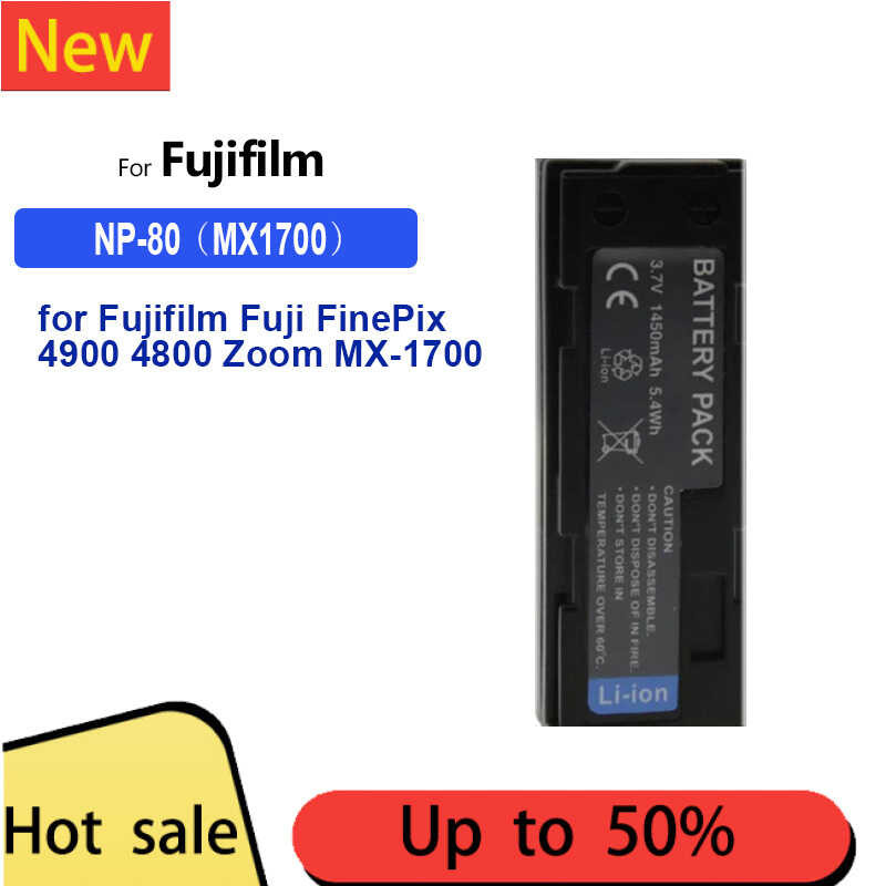 NP-80(MX1700)แบตเตอรี่ for Fujifilm Fuji FinePix 4900 4800 Zoom MX-1700 MX-2700 MX-2900 MX-4800 ...
