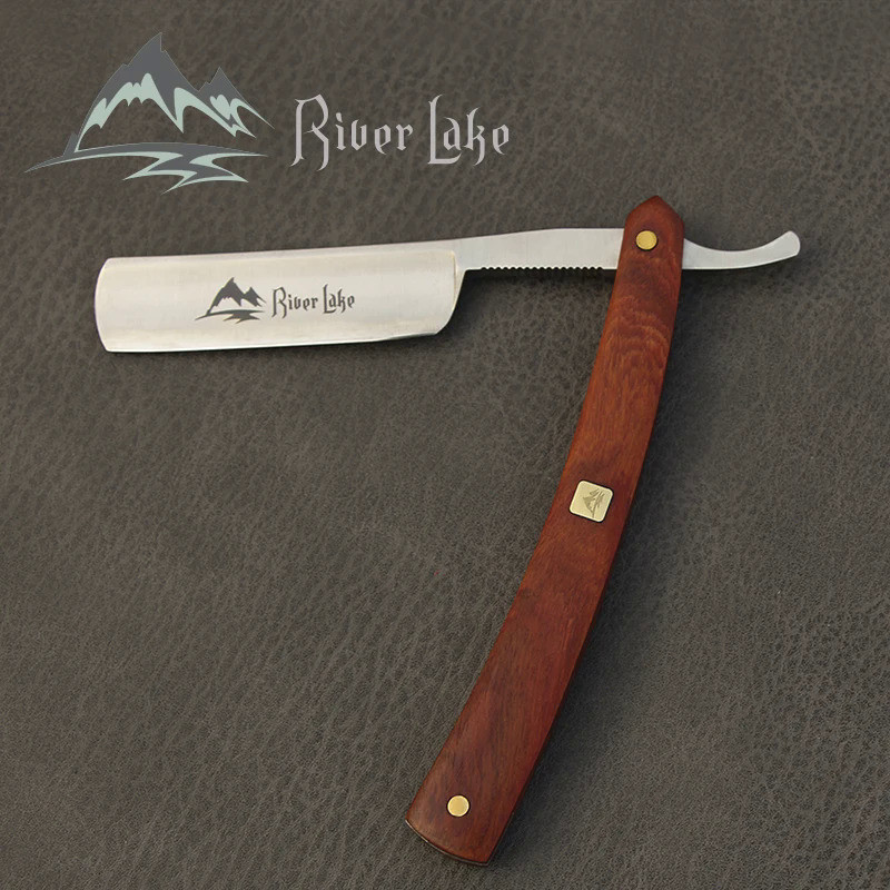 River lake straight Razor Folding Shaving Knife Professional Men Manual ...