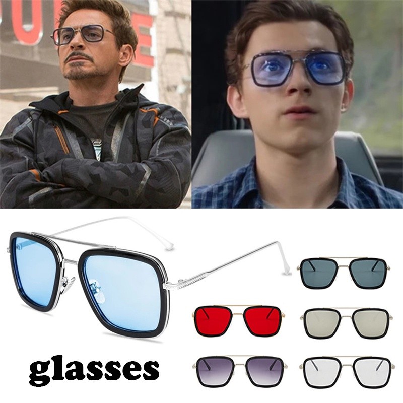 ในสต็อก Iron Man แว่นตา Edith แว่นตา Tony Stark Peter Parker แว่นตากัน ...