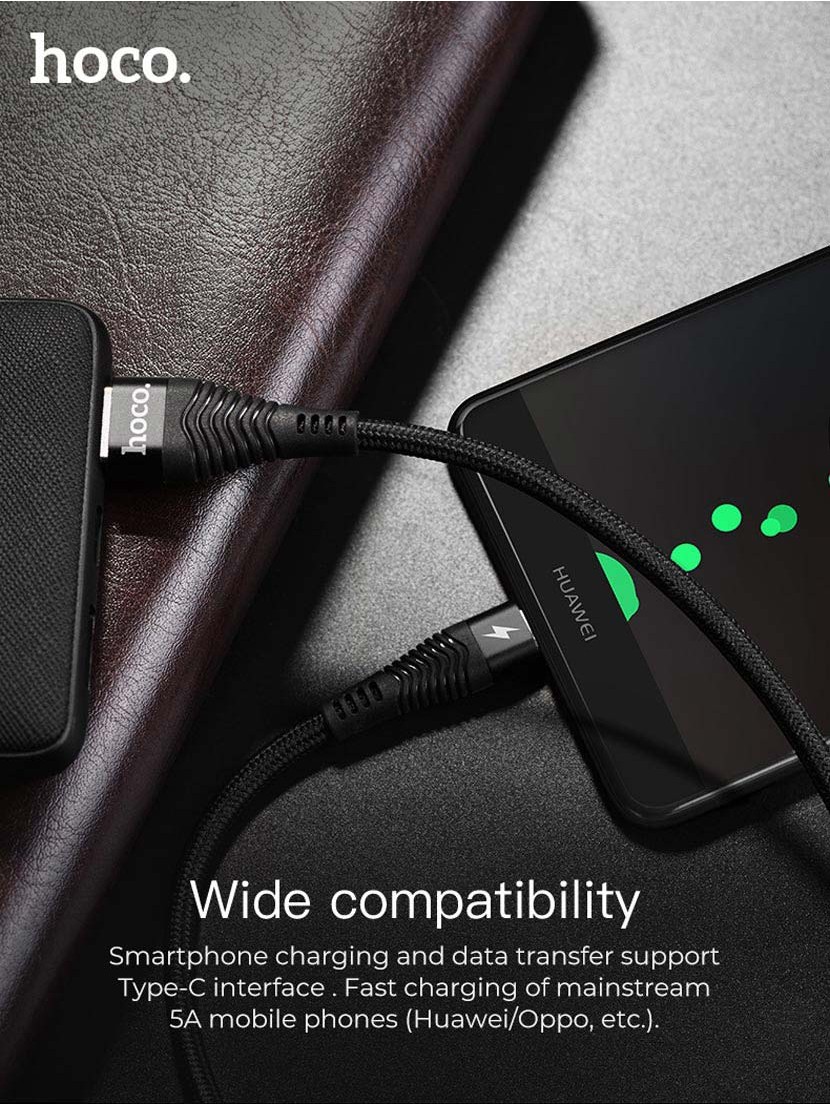 HOCO U53 สายชาร์จ Oppo VOOC / Huawei SuperCharge / OnePlus ชนิด Micro ...