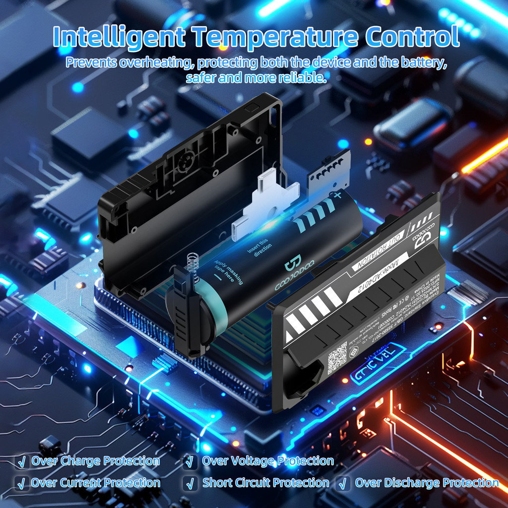 GOOJODOQ Dual Plug - digital Capsule Power Bank Instant Power Swap ...