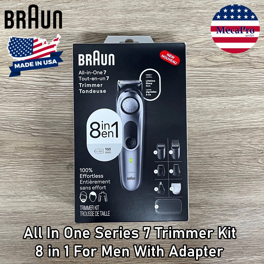 Braun® All In One Series 7 Trimmer Kit 8 in 1 For Men With Adapter ...
