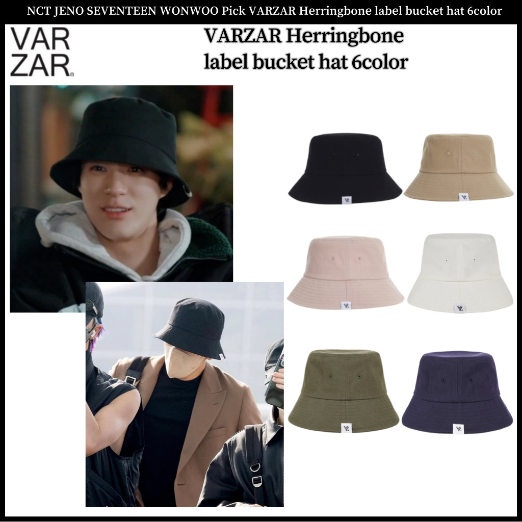 Nct JENO SEVENTEEN WONWOO Pick VARZAR หมวกบักเก็ต ฉลากก้างปลา 6 สี FVB | Shopee Thailand