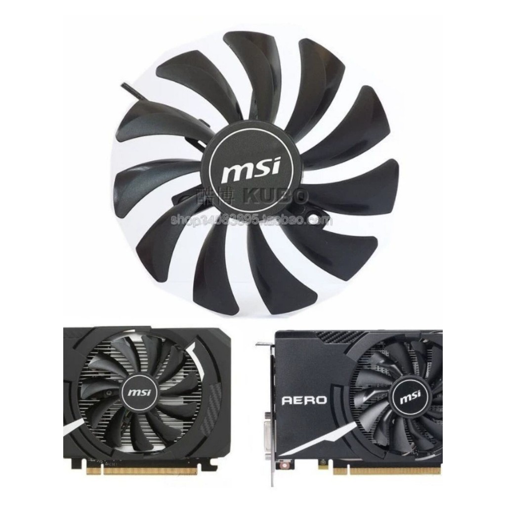 Msi MSI RX560 RX550 AERO ITX 9CM พัดลมการ์ดกราฟิก 4 Pins 9010 อุณหภูมิ ...