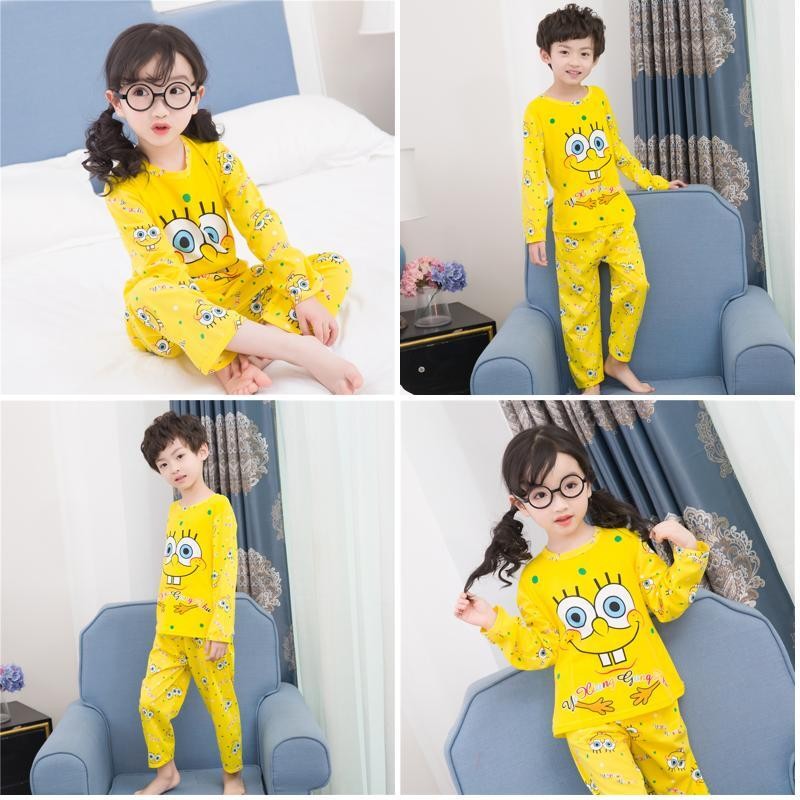 Festivity Spongebob Children Long Sleeve Round-Neck Nightclothes Casual ...