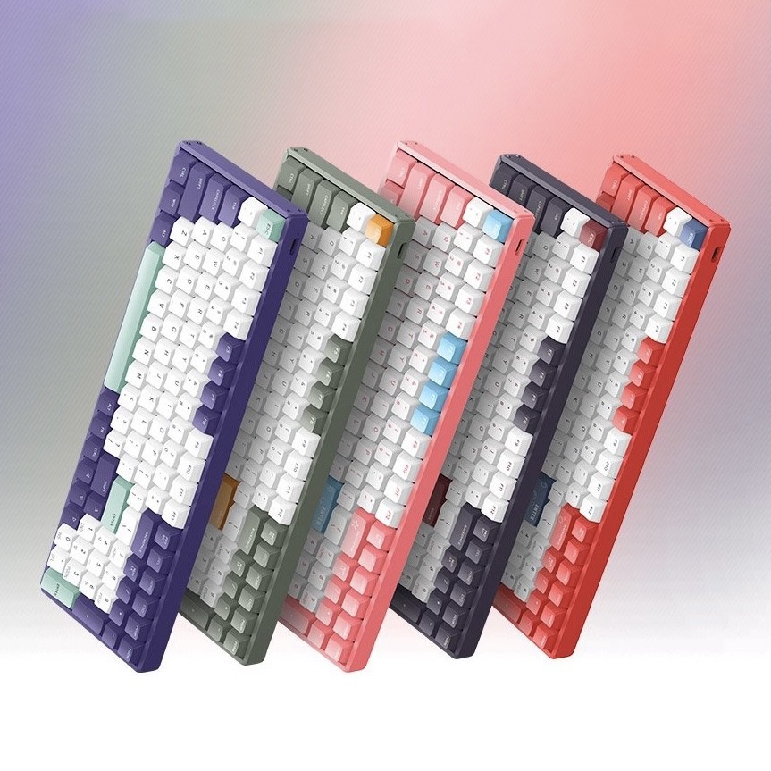 คีย์บอร์ด ไร้สาย IQUNIX F96 PEACH AVOCADO KNIGHT WIRELESS MECHANICAL ...