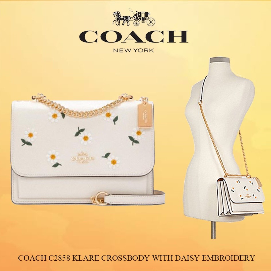 COACH C2858 KLARE CROSSBODY WITH DAISY EMBROIDERY | Shopee Thailand