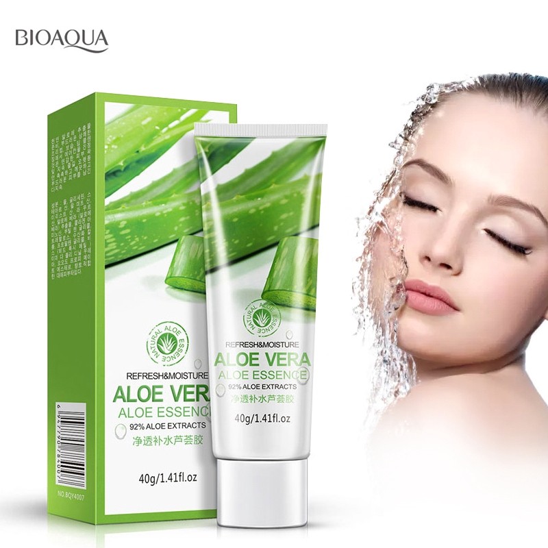ในสต็อก Bioaqua Aloe Vera Gel Face Moisturizer ครีมต่อต้านริ้วรอยสิวรอยแผลเป็นผิวไวท์เทนนิ่ง ...