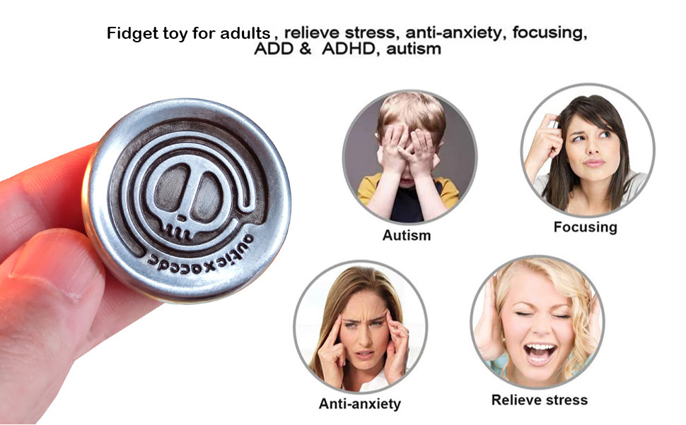 Devil Milk Cap Magnetic Haptic เหรียญ EDC ผู้ใหญ่โลหะ Fidget ของเล่นออ ...