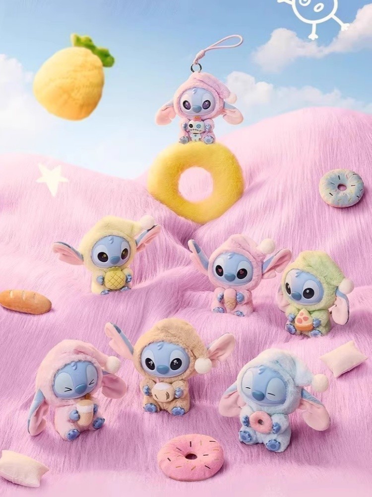 Stitch Eat Something Before Sleep Series ไวนิลกล่องตาบอด Kawaii Stitch ...