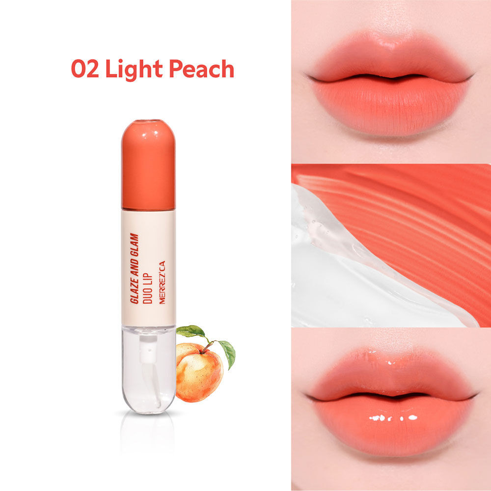 Merrezca Glaze & Glam Duo Lip 4ml เมอร์เรซกา ลิปดูโอ้สองหัว เนื้อสัมผัส ...