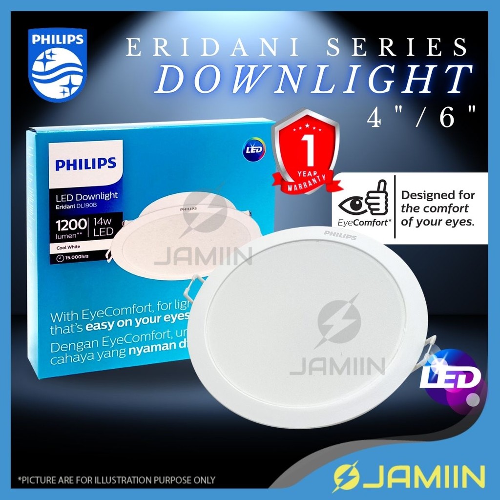 [SIRIM] Philips ERIDANI LED Downlight 10W/14W โคมดาวน์ไลท์แบบฝัง Siling ...