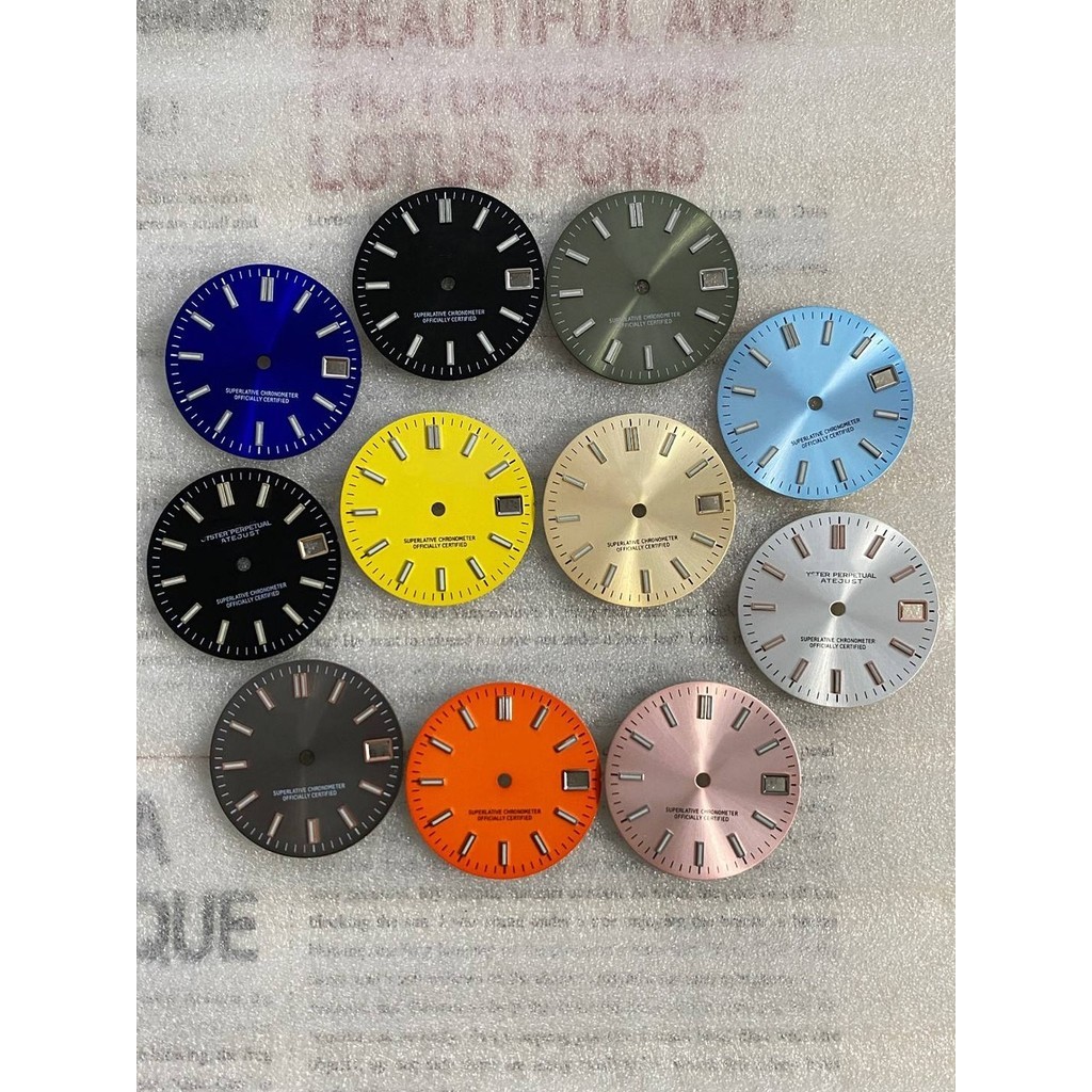 [Dial] Log Dial 28.5 มม.Sun Texture Strip พื้นผิวเล็บเหมาะสําหรับ NH35 ...