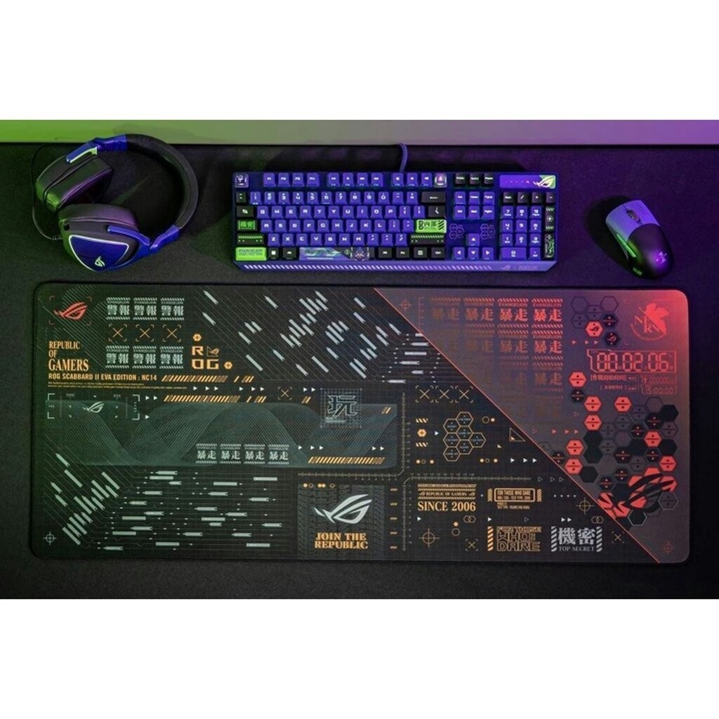 MOUSE PAD (เมาส์แพด) ASUS ROG SCABBARD II EVA EDITION | Shopee Thailand