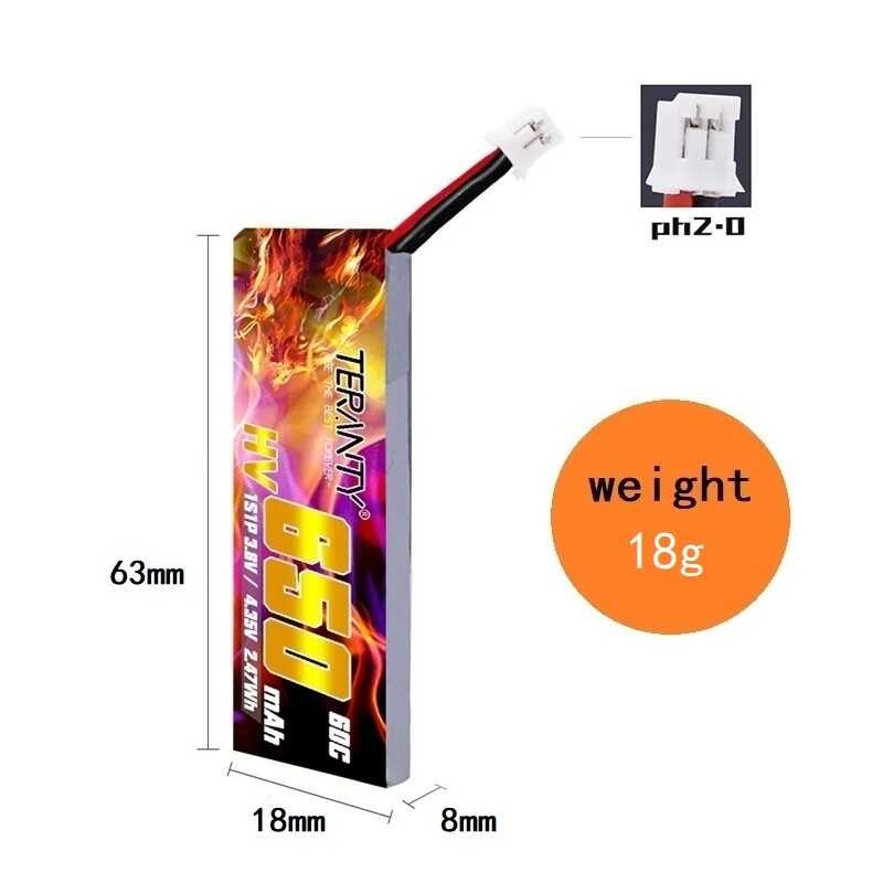 Δ พลังงานสูง GNB 1S 650Mah 3.8V 60C / 120C 4.35V แบตเตอรี่ลิเธียมแร | Shopee Thailand