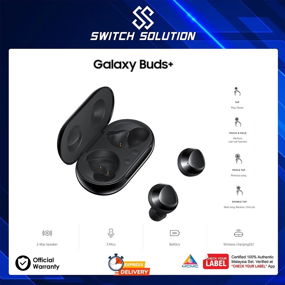 ในสต็อก (MYSET) Samsung Galaxy Buds + Plus R175 (การรับประกันของ ...