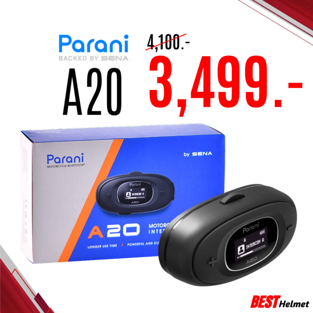 บลูทูธ Parani A20 Bluetooth Intercom by SENA ราคา 3499.- | Shopee Thailand