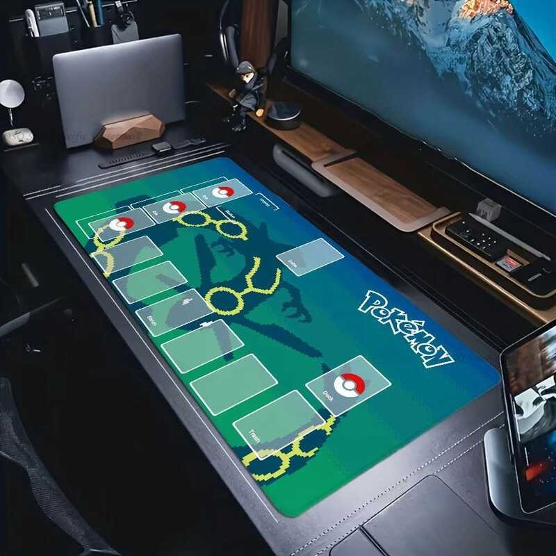 P-Pokemon Rayquaza Battle Mousepad แผ่นรองเม้าส์โต๊ะ Pad อุปกรณ์เสริม ...