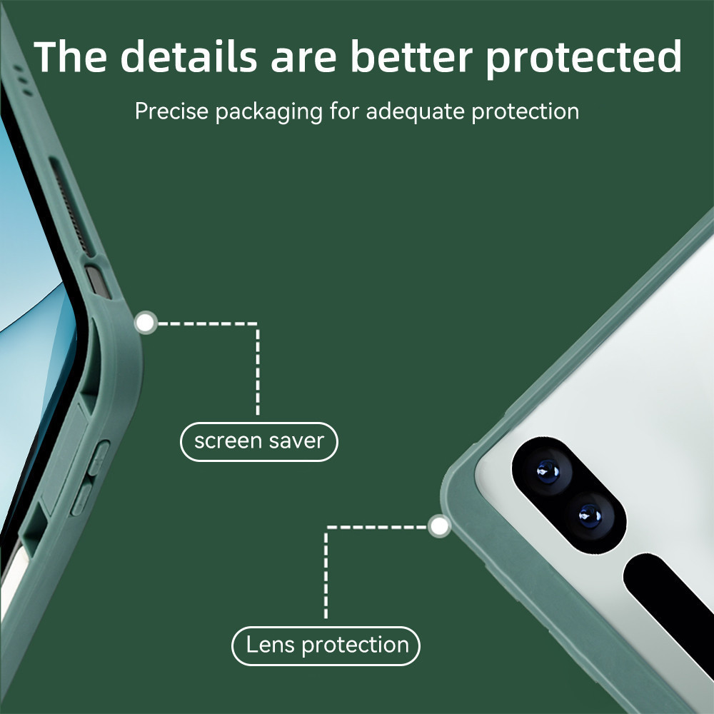 เคสสำหรับ ซัมซุง สีพาสเทล ใส่ปากกาได้ สำหรับ Samsung Tab S10 S10Fe ...