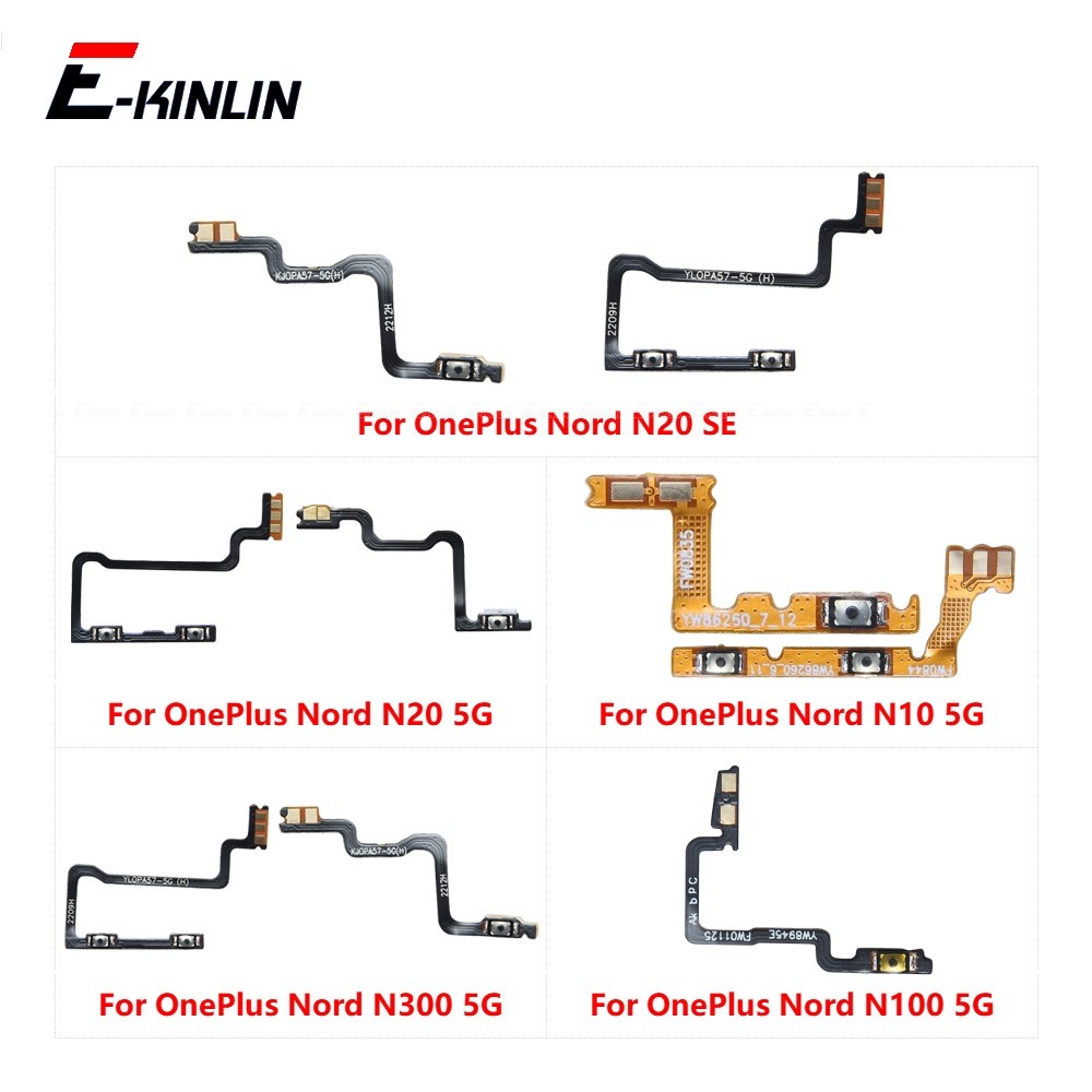 สําหรับ OnePlus Nord N10 N20 N300 N100 5G ด้านข้างเปิดปิดปริมาณกล้องปุ่มสวิทช์ Flex สายริบบิ้น ...