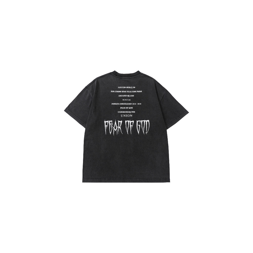 เสื้อยืดแขนสั้น พิมพ์ลาย FOG FEAR of GOD AMIRI UNION Co Trials of the ...