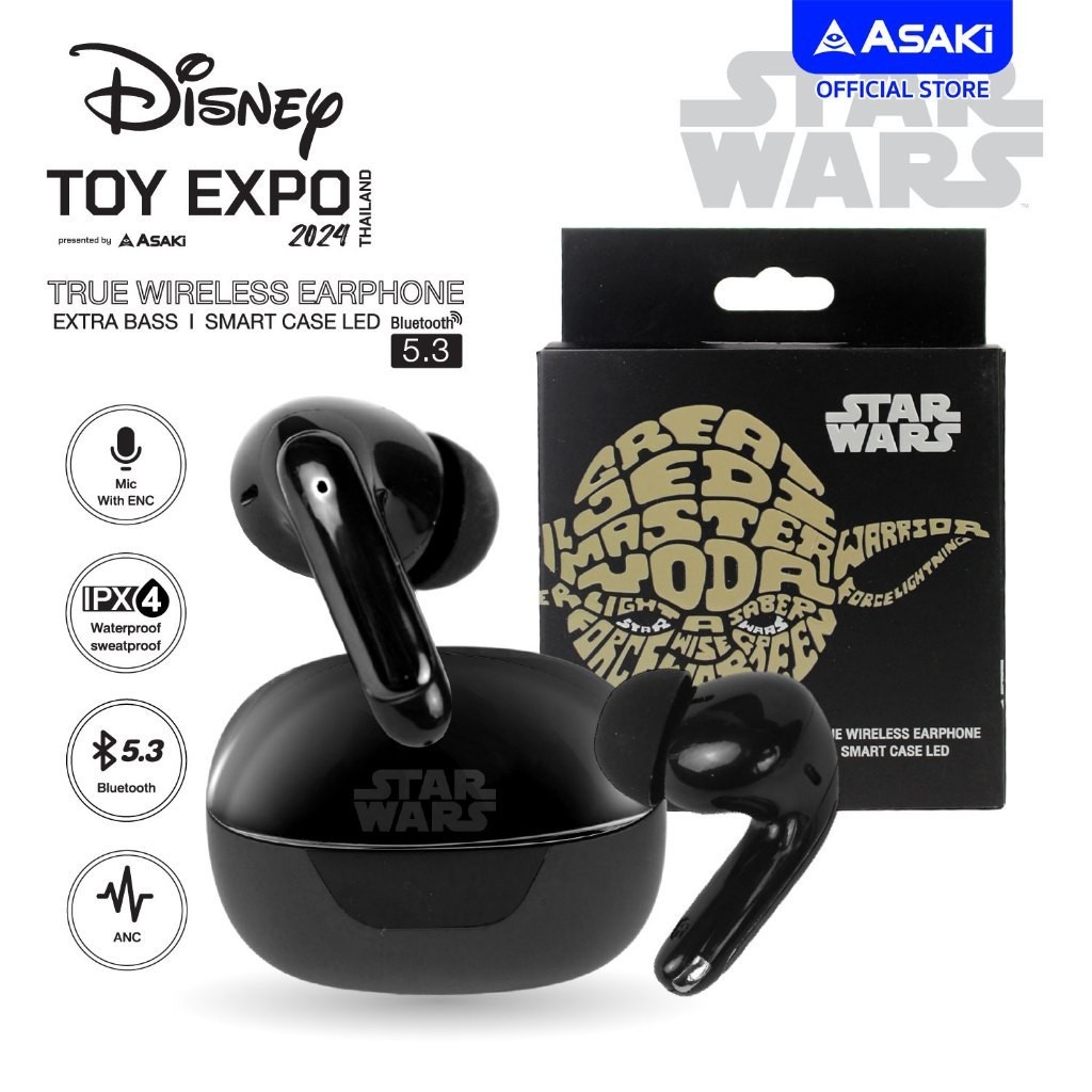 Disney x Asaki Earphone หูฟังบลูทูธ V5.4 IPX4 ระบบ ANC ตัดเสียงรบกวน จอ ...