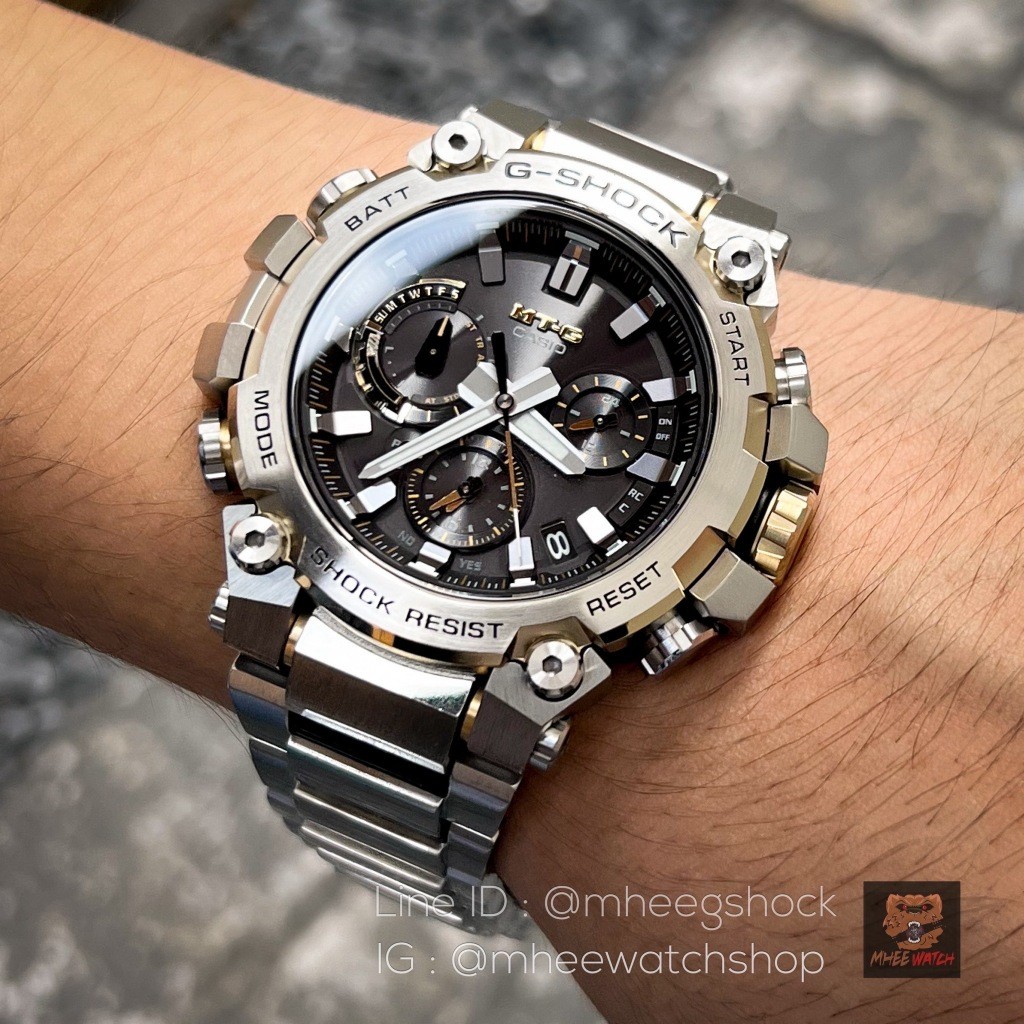 G-SHOCK MT-G New Arrivals silver with gold accents MTG-B3000D-1A9DR | Shopee Thailand