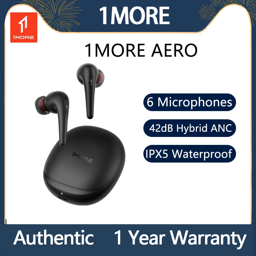ของแท้ 1MORE AERO 360° หูฟังบลูทูธไร้สาย 42dB Hybrid ANC ตัดเสียงรบกวน 6 ไมโครโฟน | Shopee Thailand