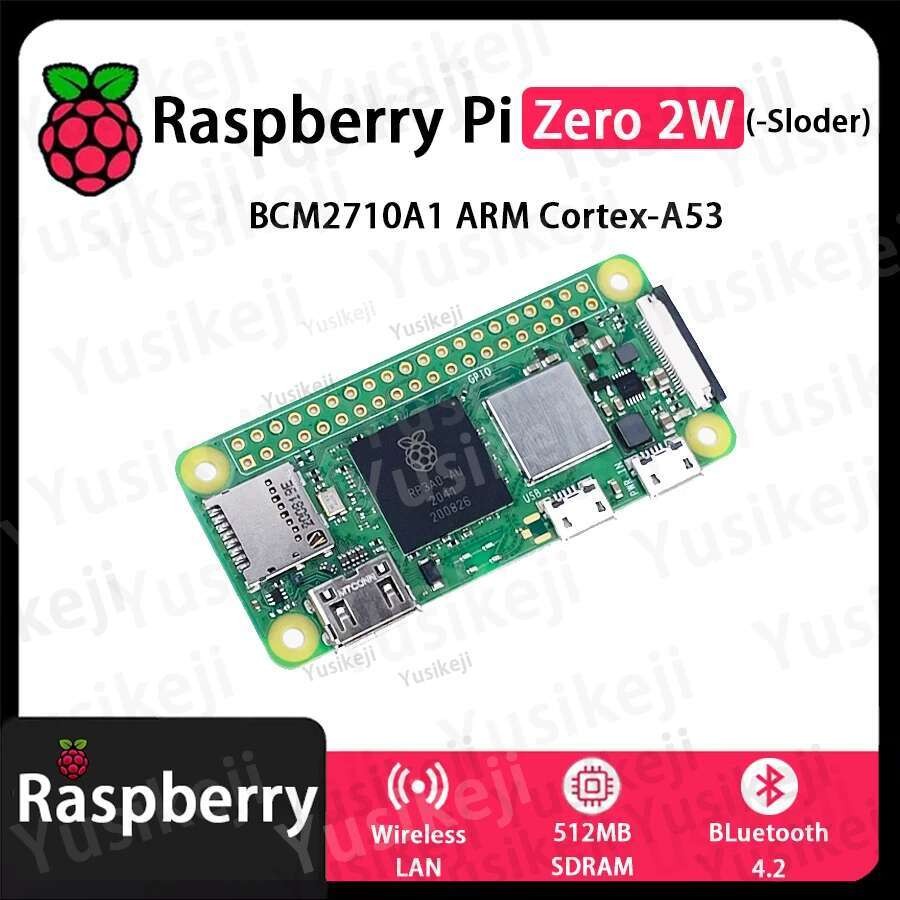 ต้นฉบับอย่างเป็นทางการ Raspberry Pi Zero 2 W Zero 2W-SolderedHeader 512MB DRAM BCM2710A1 ...