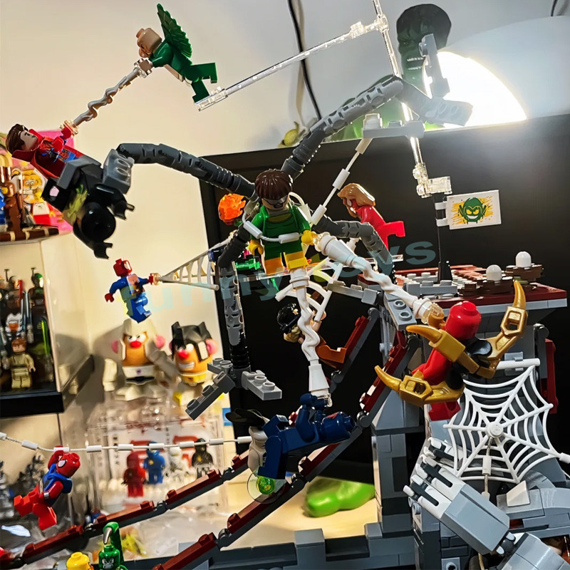 เข้ากันได้กับ LEGO DC Marvel Superhero Spider-Man 76057 Cobweb Warrior ...